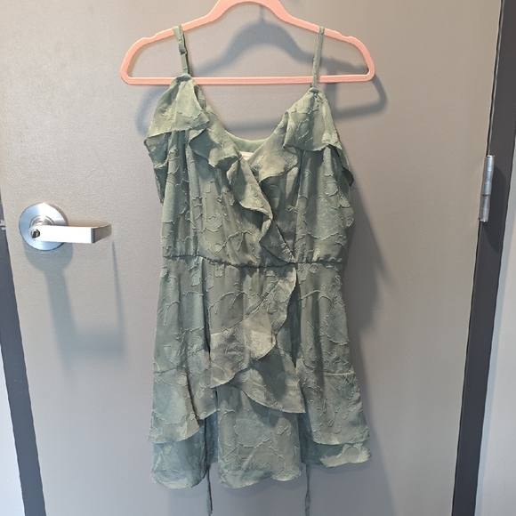 The General Good | Dresses | Green Spaghetti Strap Sundress | Poshmark